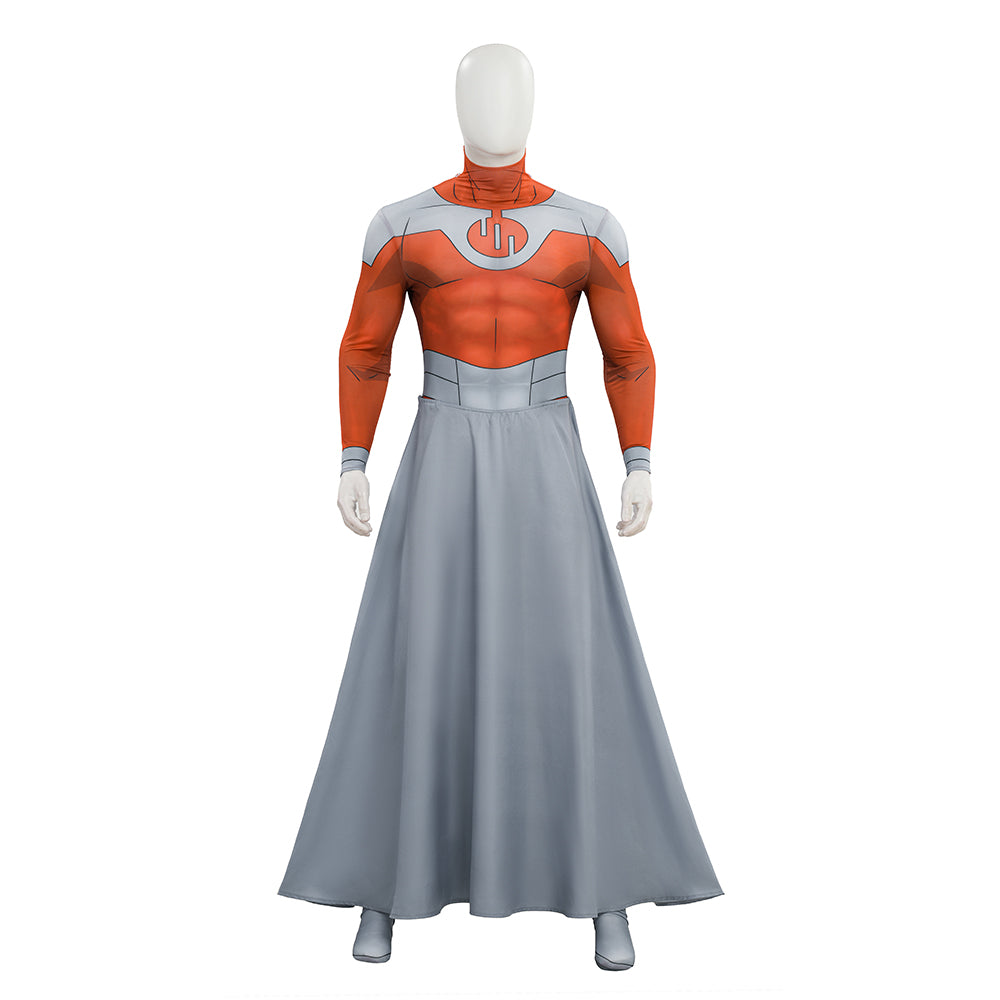 Invincible Season 4 Thragg Cosplay Costume Orange Cape With Fur Collar ...