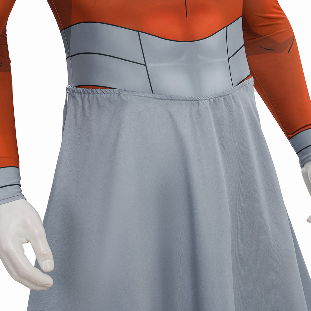 Invincible Season 4 Thragg Cosplay Costume Orange Cape With Fur Collar ...