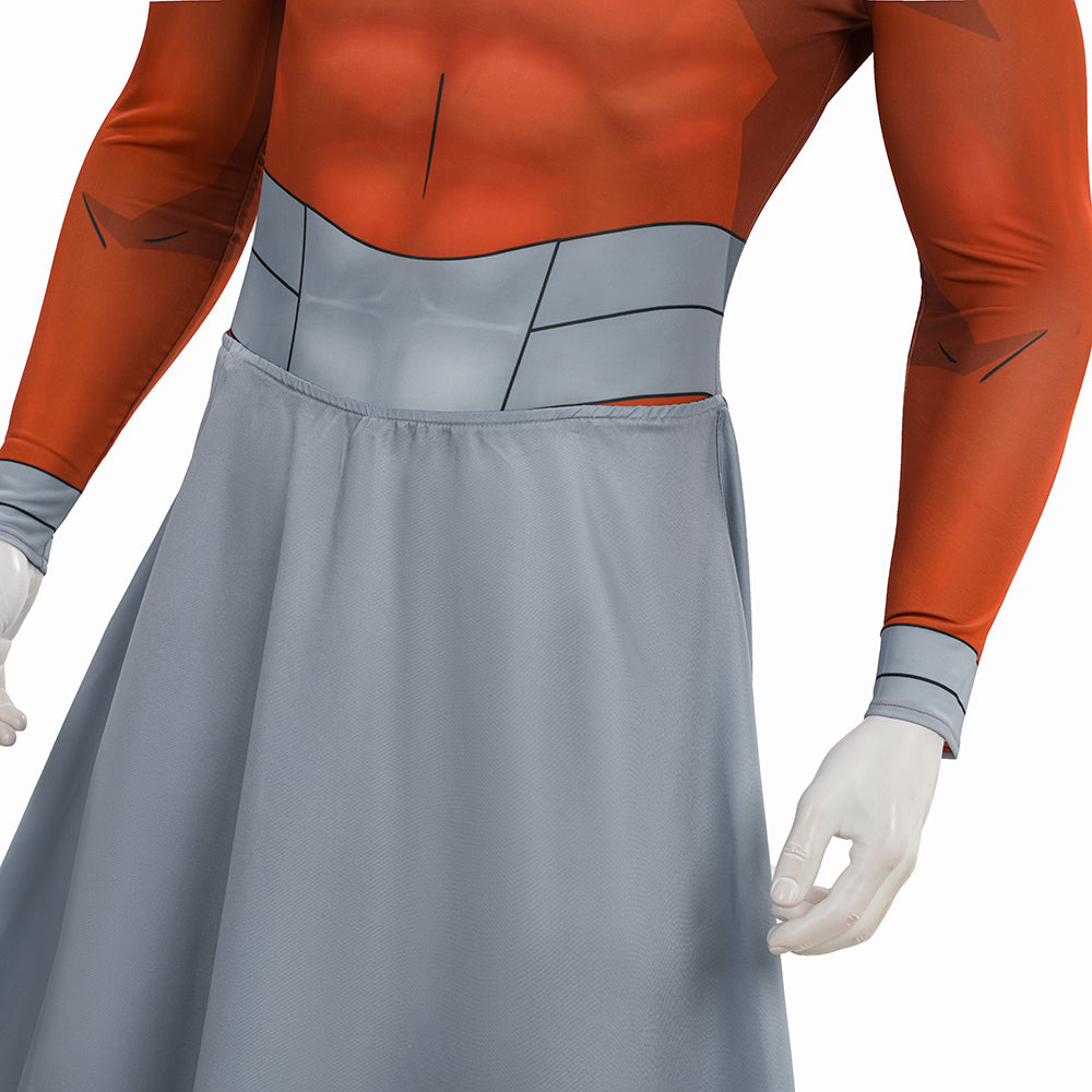Invincible Season 4 Thragg Cosplay Costume Orange Cape With Fur Collar ...