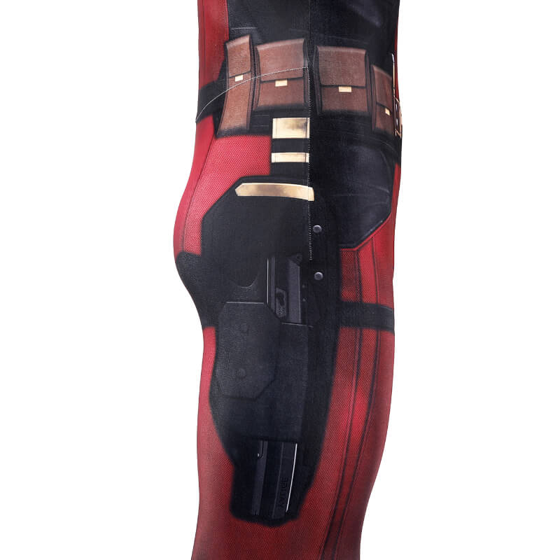 Deadpool Costume Adult Wade Wilson Halloween Bodysuit Deadpool Suit wi ...