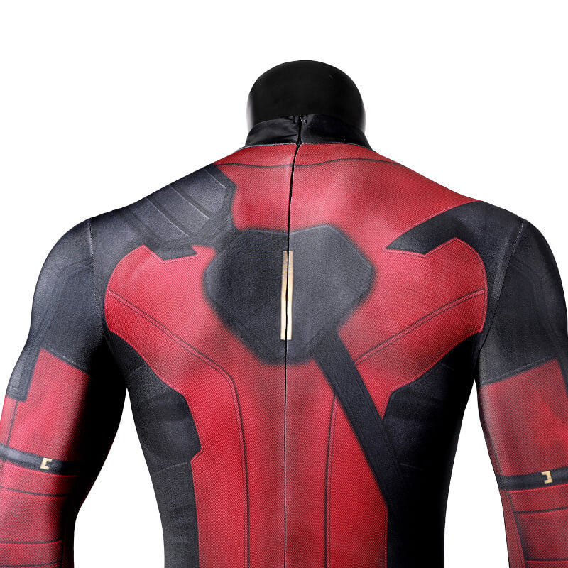 Deadpool Costume Adult Wade Wilson Halloween Bodysuit Deadpool Suit wi ...