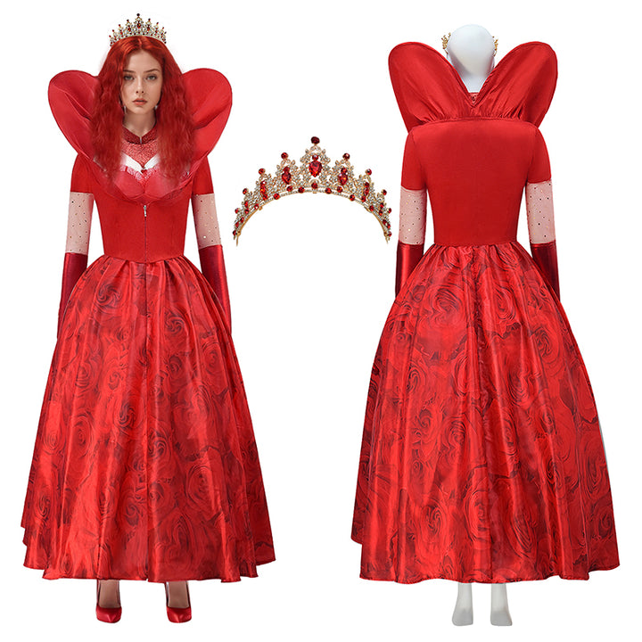Descendants Cosplay The Rise of Red Costume Queen of Hearts Dress ...