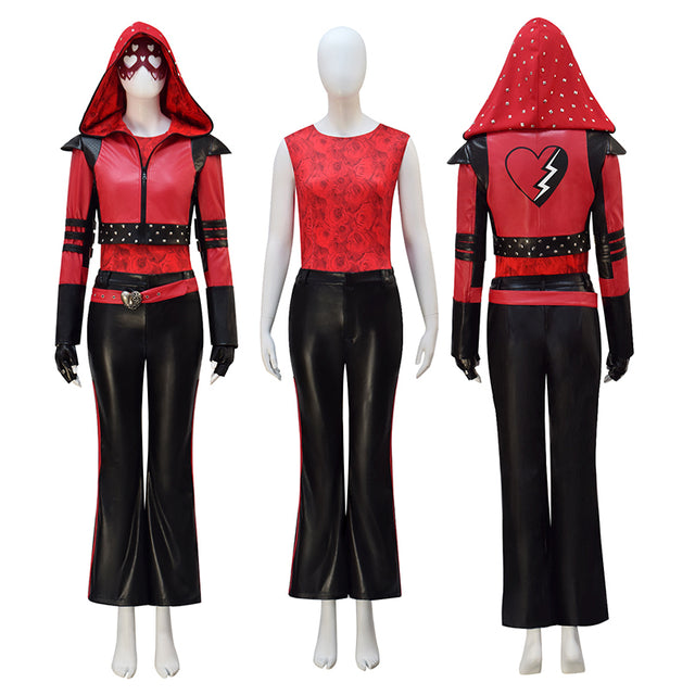 Descendants Cosplay The Rise of Red Costume Queen of Hearts Dress ...