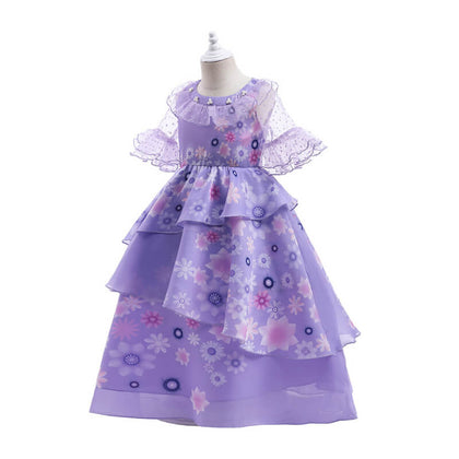 2020 Movie Encanto Isabella Dress Princess Costume Cosplay Outfit ACcosplay