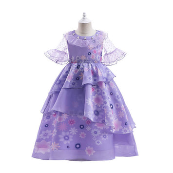 2020 Movie Encanto Isabella Dress Princess Costume Cosplay Outfit ACcosplay