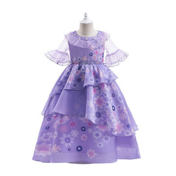 2020 Movie Encanto Isabella Dress Princess Costume Cosplay Outfit ACcosplay