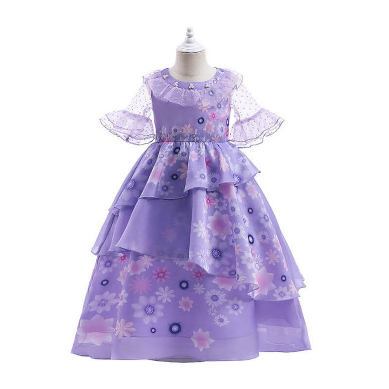 2020 Movie Encanto Isabella Dress Princess Costume Cosplay Outfit ACcosplay