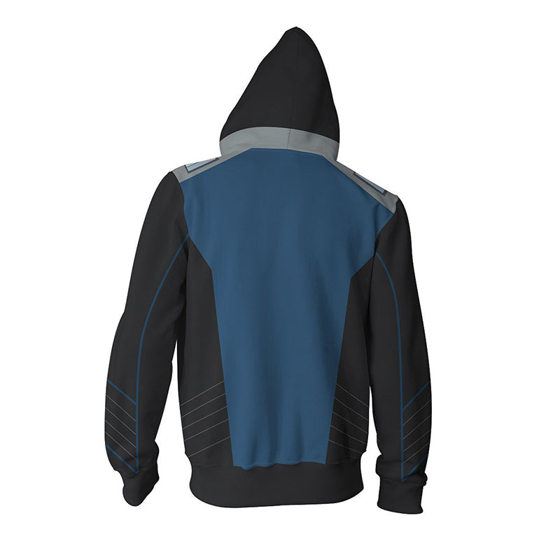 The Orville Hoodie Ed Mercer Captain Jacket Coat Halloween Zip Up Hood ...