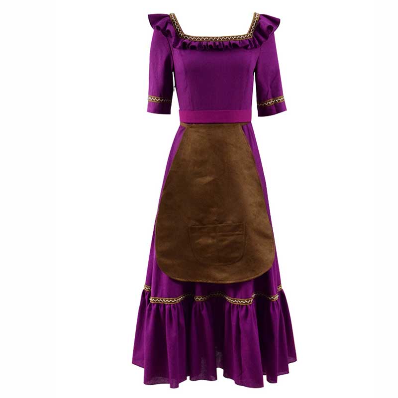 Coco 2017 Movie Mama Imelda Purple Dress Women Halloween Cosplay Costu ...
