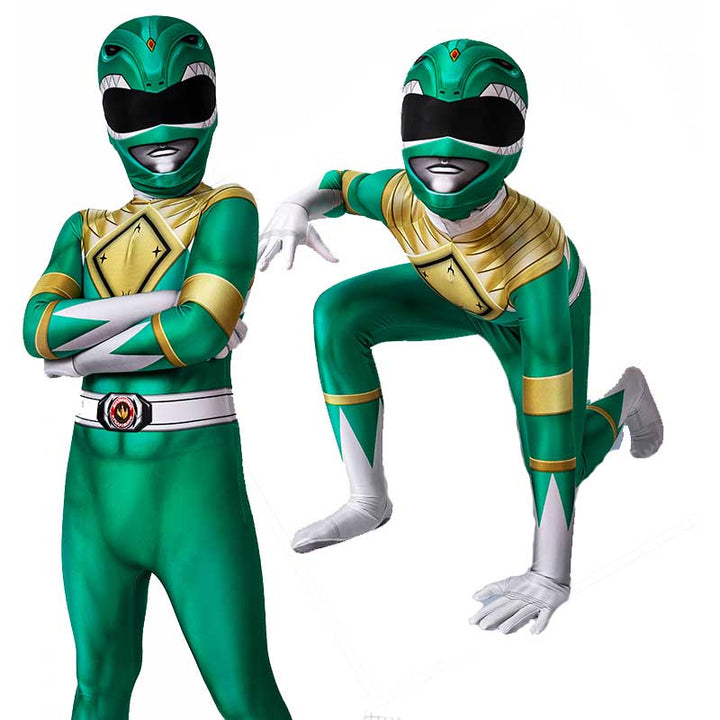 Power Rangers Cosplay Costume Kids Adult Bodysuit Halloween Jumpsuit ...