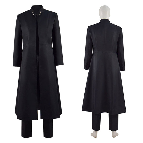 Neo Cosplay The Matrix: Resurrections Costume Black Trench Coat – ACcosplay