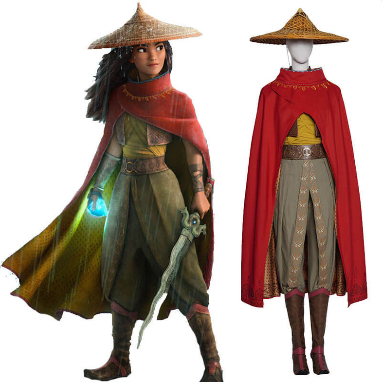 Disney Raya and the Last Dragon Costume Raya Adventure Cosplay Outfits ...
